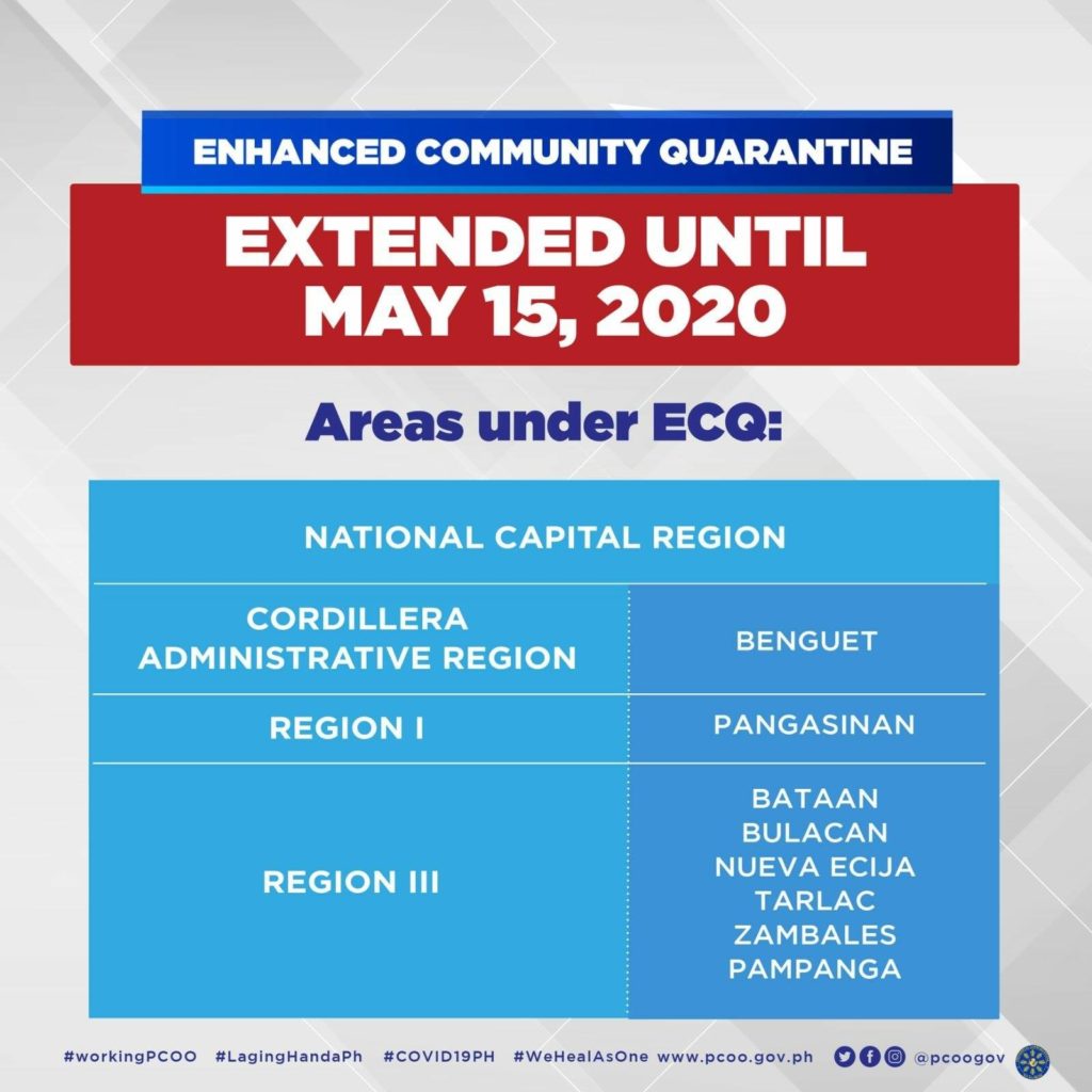 APPROVED ENHANCED COMMUNITY QUARANTINE (ECQ) AND GENERAL COMMUNITY ...