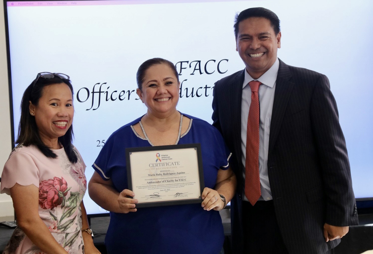 PH EMBASSY IN WASHINGTON D.C.HOSTS FACC OFFICERS' INDUCTION CEREMONY ...