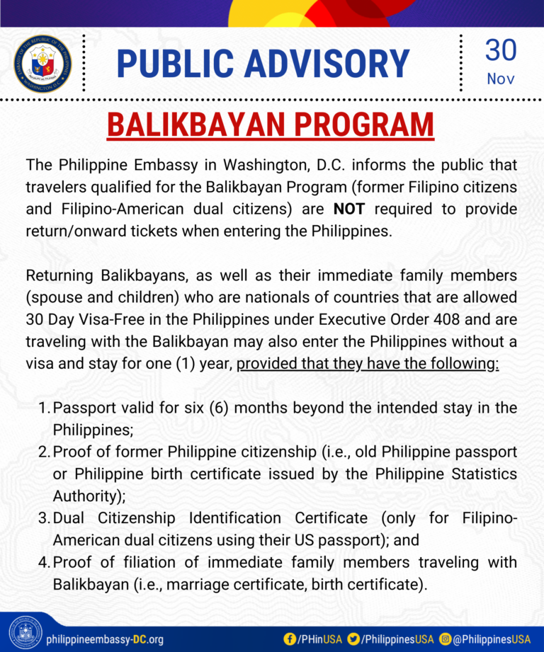 BALIKBAYAN PROGRAM - Embassy of the Republic of the Philippines