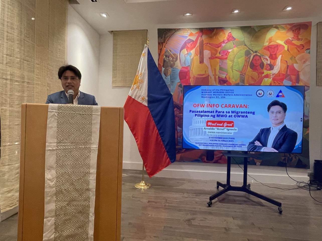 OWWA CHAIR CELEBRATES THANKSGIVING WITH THE OFW COMMUNITY IN THE DMV ...