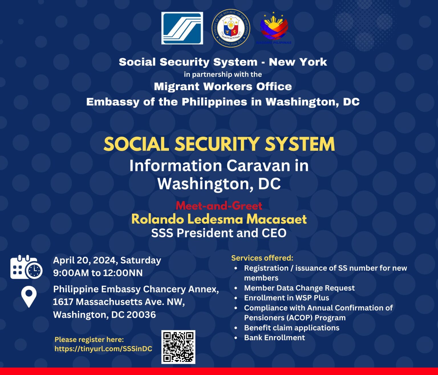 PH SOCIAL SECURITY SYSTEM (SSS) INFORMATION CARAVAN IN WASHINGTON D.C ...